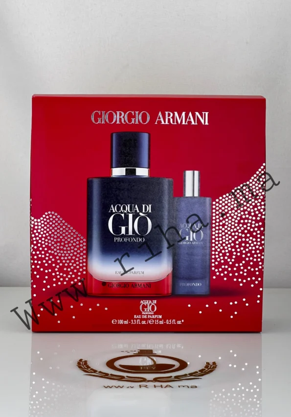 Coffret Acqua Di Giò Profondo Giorgio Armani Eau De Parfum 100ml