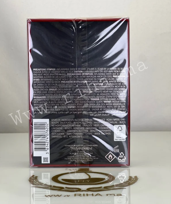 Black Opium Over Red Yves Saint Laurent Eau De Parfum Pour Femme 100ml